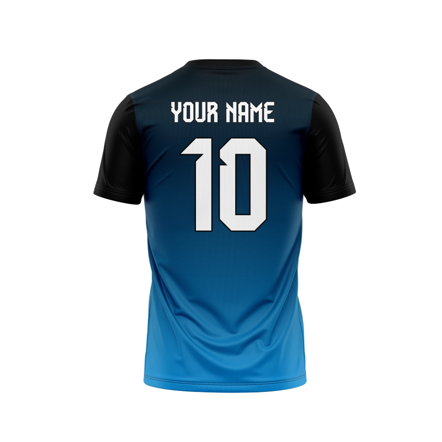 Alpha Blue Customized Football Team Jersey Design | Customized Football ...