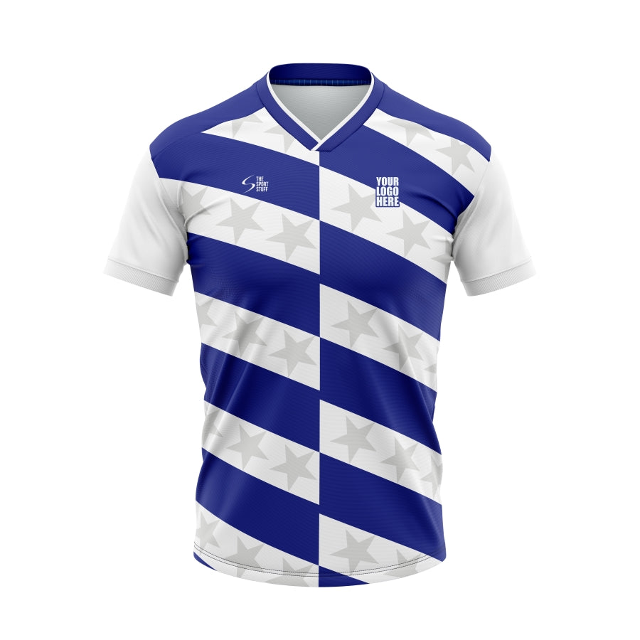 Grey Stars Customized Football Team Jersey Design | Customized Football ...