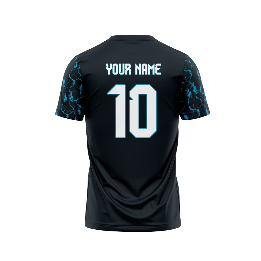 Electric Blue Customized Football Team Jersey Design | Customized ...