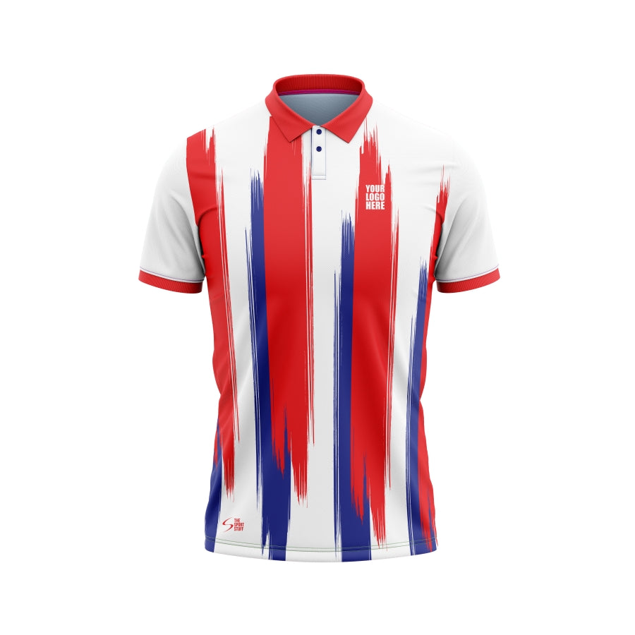 Red Brush Customized Cricket Team Jersey Design | Customized Cricket ...