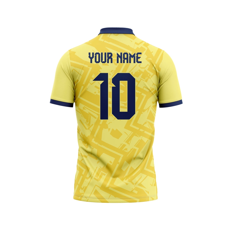 Warm Yellow Custom Cricket Jersey Design | Customized Jerseys Online ...