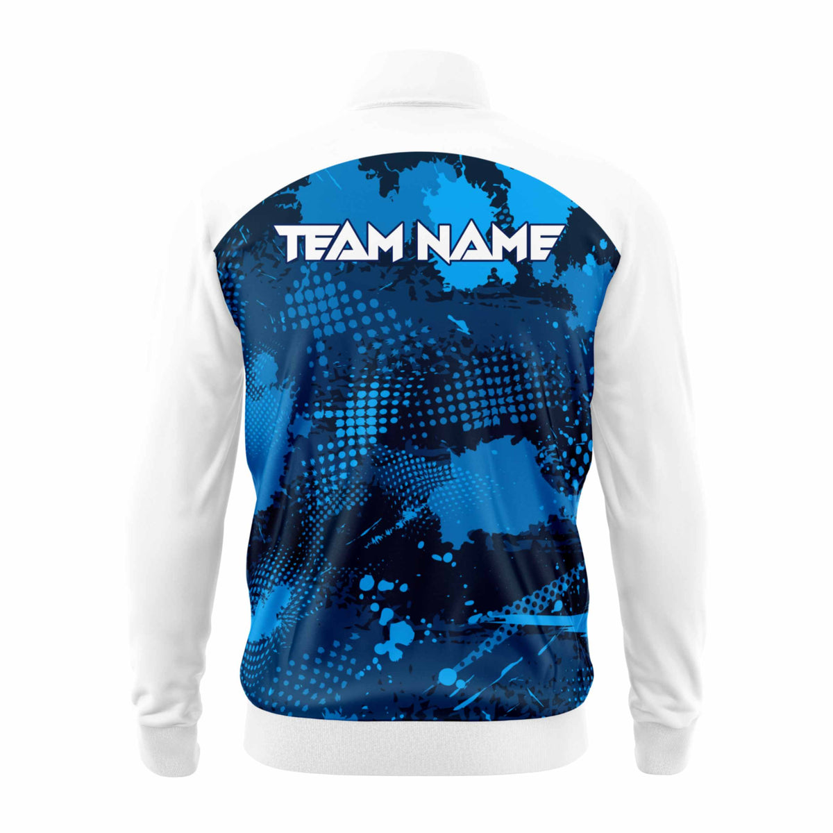 Blue Grunge Custom Team Jacket | Custom Sports Team Jackets Online ...