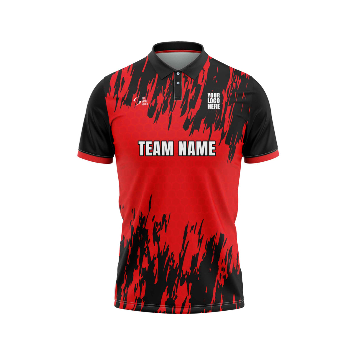 Hexa Red Customized Cricket Jersey | Customized Cricket Jerseys Online ...