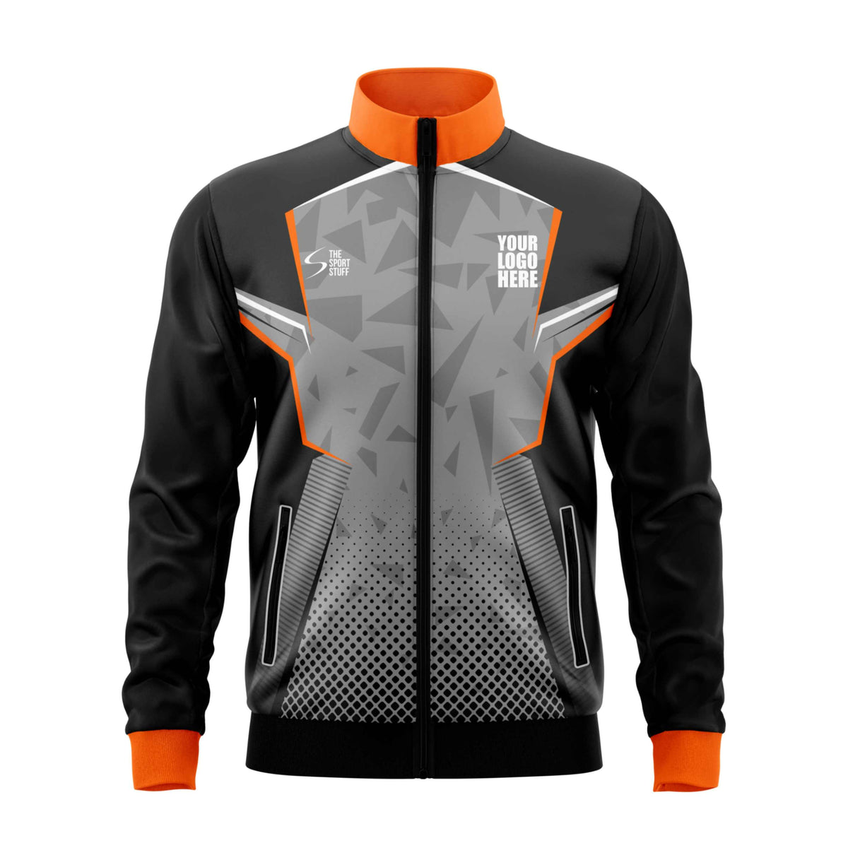 Orange Steel Custom Team Jacket | Custom Sports Team Jackets Online ...