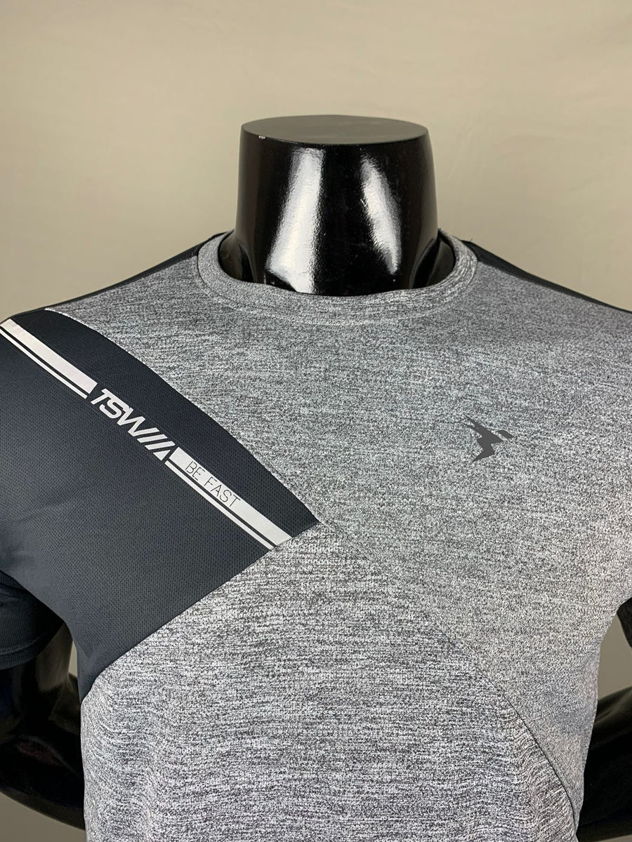 Technosport Light Gray Dri Fit TShirt | Men Dri Fit T Shirts Online ...